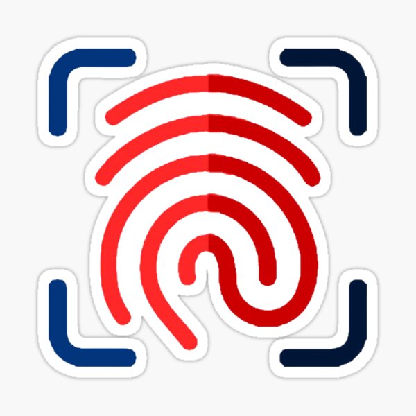 "The Fingerprint" Sticker for Sale by StoreQ | Redbubble