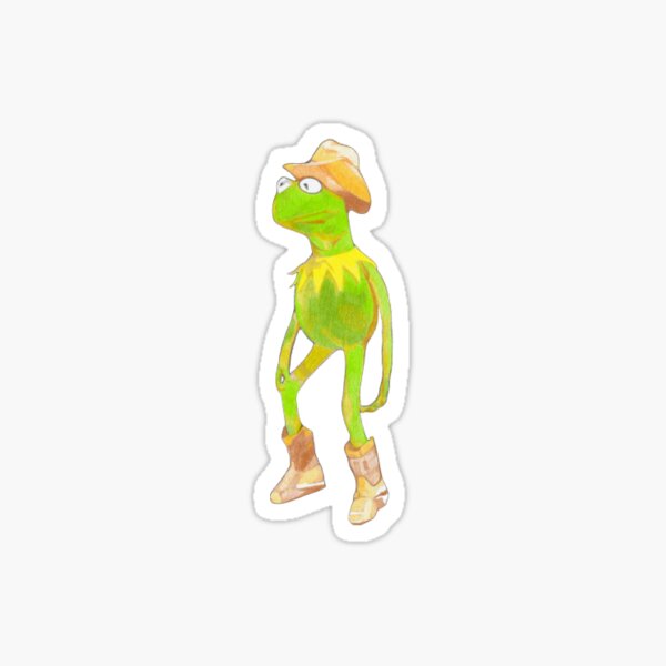 "Cowboy Kermit The Frog" Sticker by DanielleCr | Redbubble