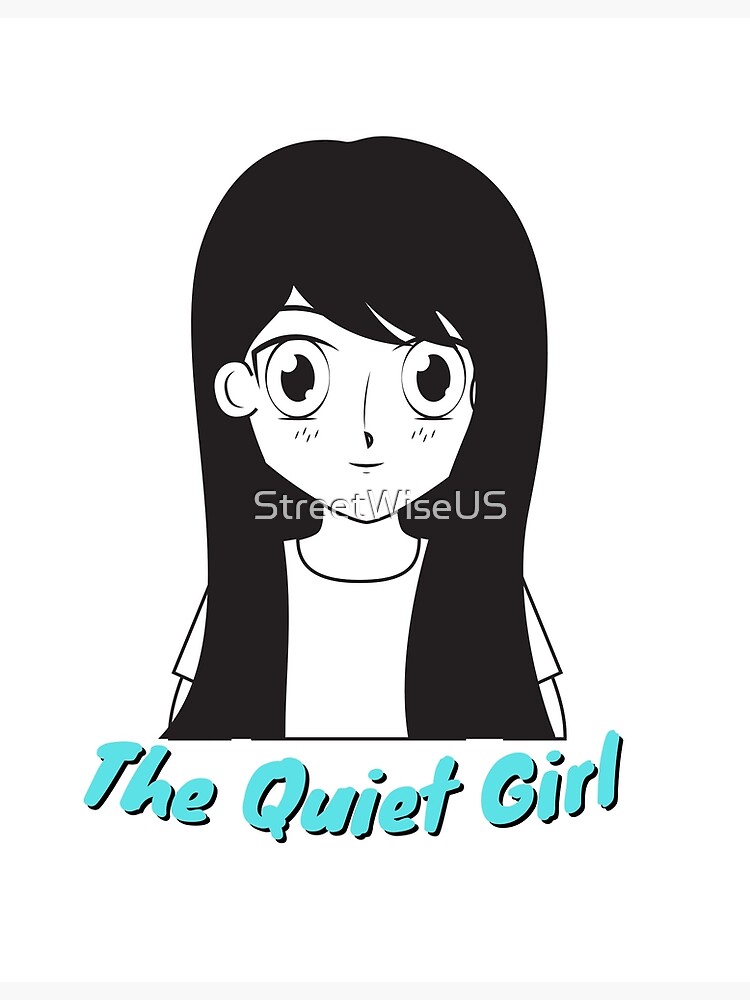 "Kawaii "The Quite Girl" Cute Aesthetic Design" Poster for Sale by ...