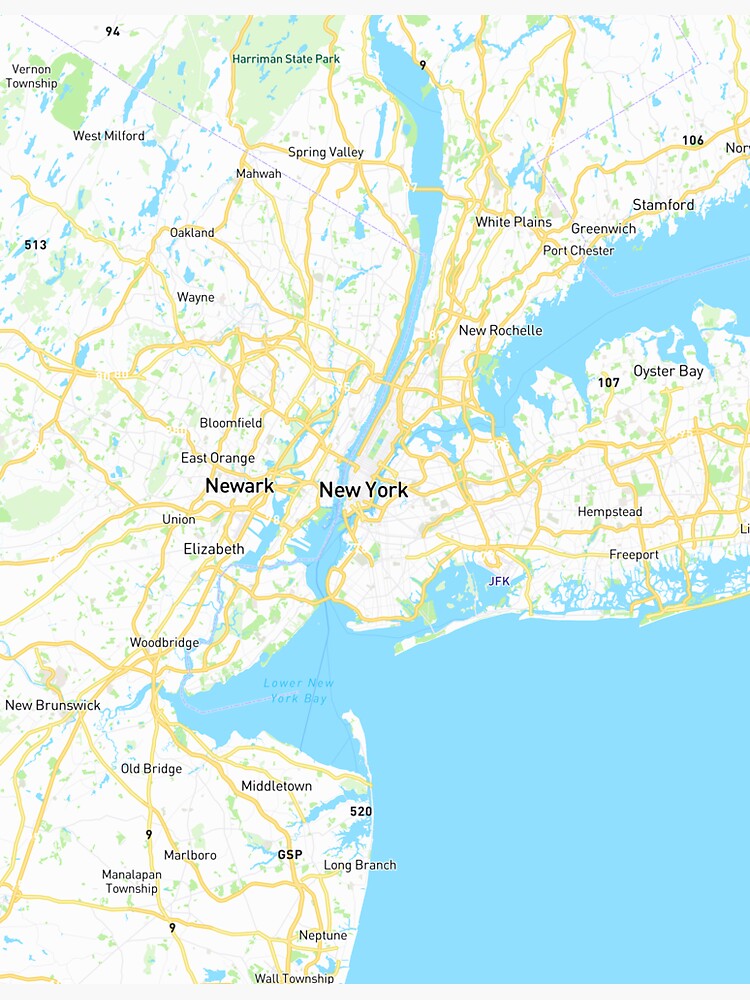 "New York Navigation City Map " Sticker by MPSWTMP | Redbubble