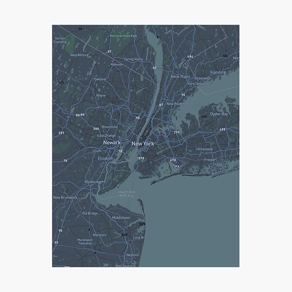 "New York Navigation City Map " Photographic Print for Sale by MPSWTMP ...