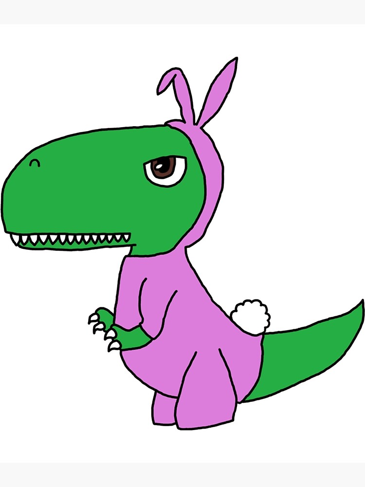 "Bunnysaurus Rex " Poster for Sale by TilyAndWilbur | Redbubble