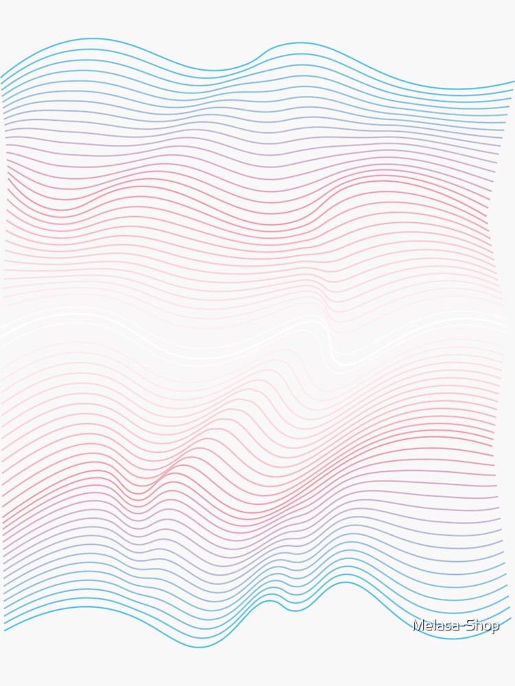 "Trans Pride lgbtq modern minimalistic lineart subtle design" Sticker ...