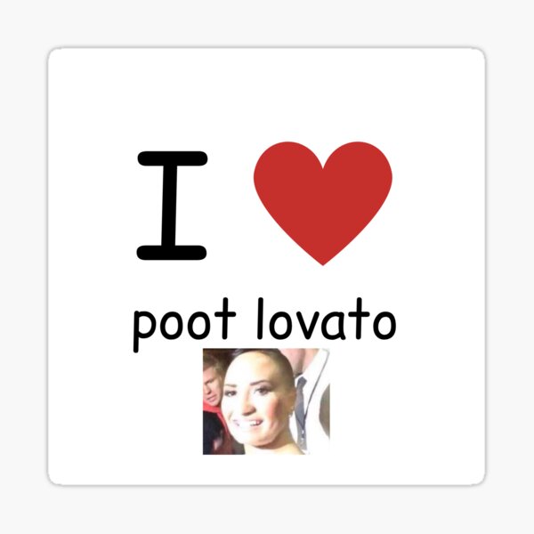"poot lovato" Sticker for Sale by leilaniferree | Redbubble