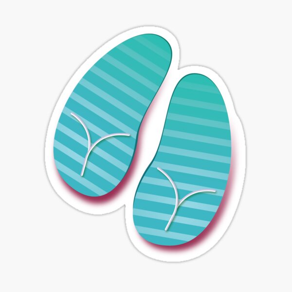 "Beach Sandals" Sticker by amitt09 | Redbubble