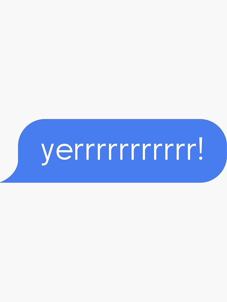 "Yerrr! phone message new york city sticker" Sticker by explorecity ...