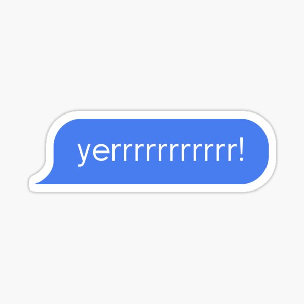 "Yerrr! phone message new york city sticker" Sticker by explorecity ...
