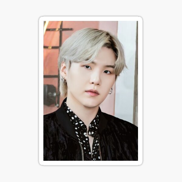 "Min Yoongi Sticker" Sticker by designerrr123 | Redbubble