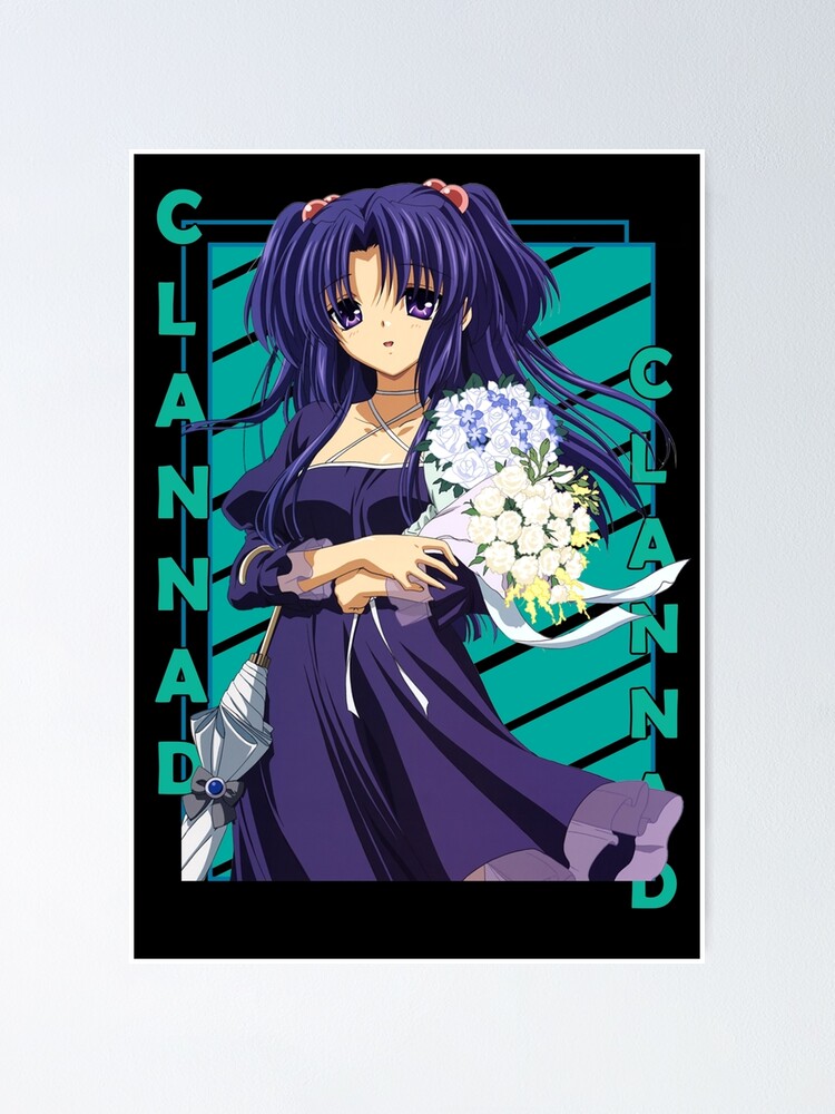 "Kotomi Ichinose Clannad Kuranado Color Stripe Design" Poster for Sale ...