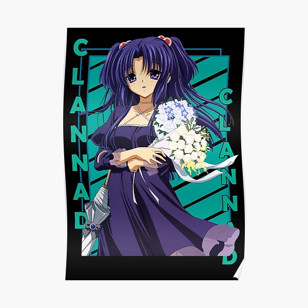 "Kotomi Ichinose Clannad Kuranado Color Stripe Design" Poster for Sale ...