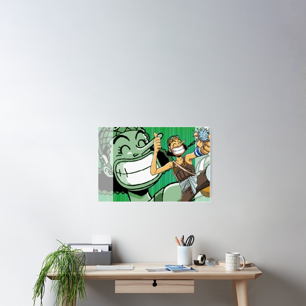 "One Piece Usopp Pixel Art" Poster for Sale by Mecanimancer | Redbubble