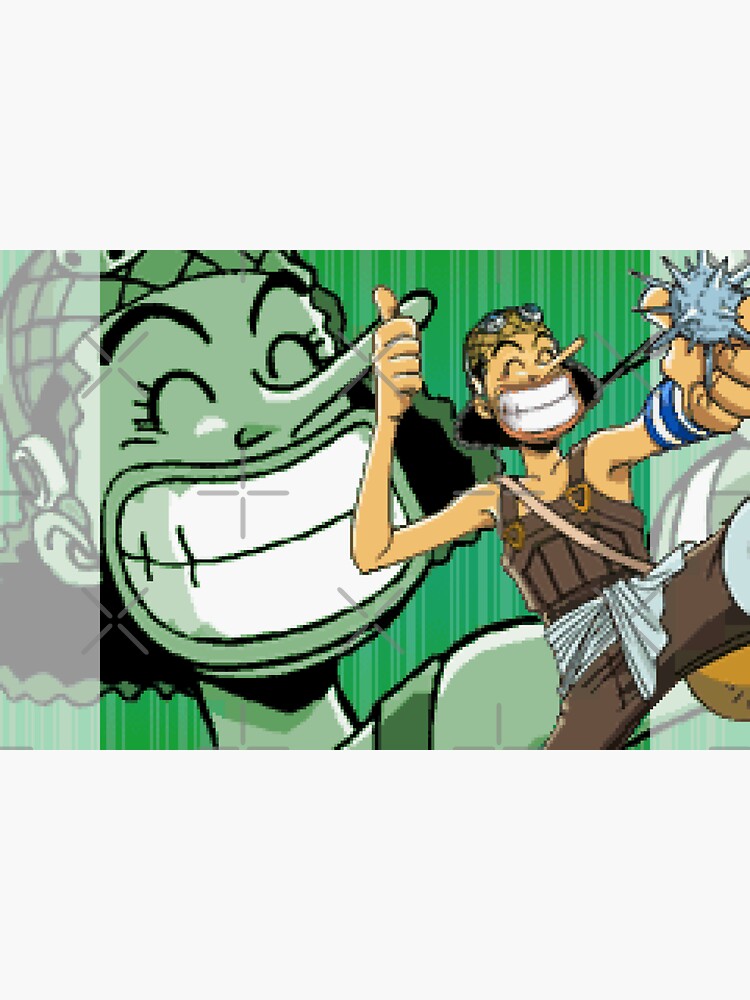 "One Piece Usopp Pixel Art" Sticker by Mecanimancer | Redbubble