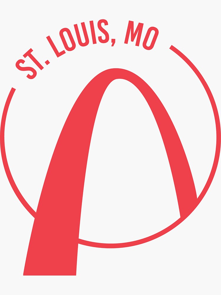 "St. Louis Arch Logo" Sticker for Sale by coharman | Redbubble