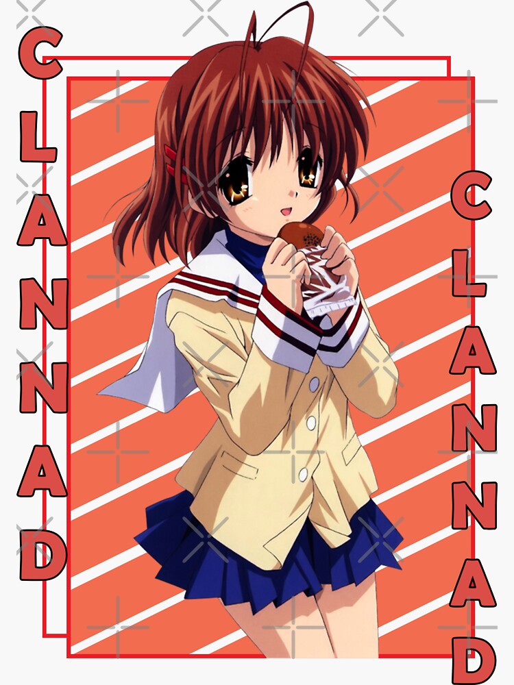 "Nagisa Furukawa Clannad Kuranado Color Stripe Design" Sticker by Kruto ...