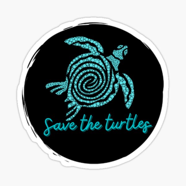"Save the turtles" Sticker by Heba44 | Redbubble