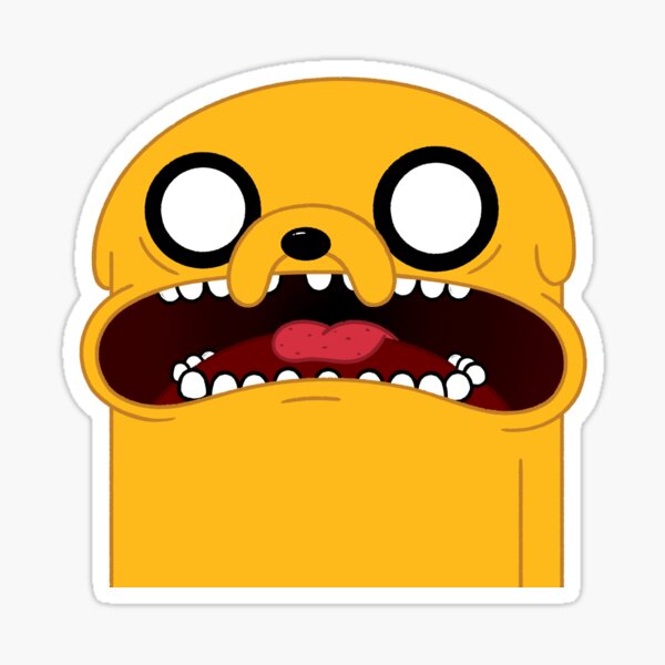 "Jake the Dog " Sticker for Sale by Stikfigure16 | Redbubble