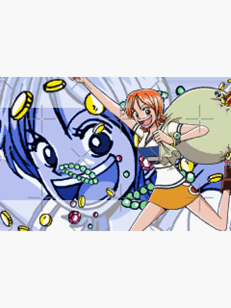 "One Piece Nami Pixel Art" Poster for Sale by Mecanimancer | Redbubble
