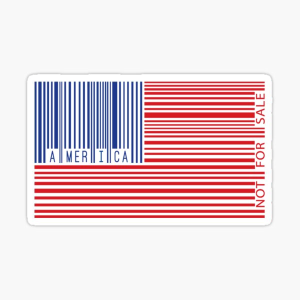 "American Flag Barcode Design" Sticker for Sale by ICONTEES-MERCH ...