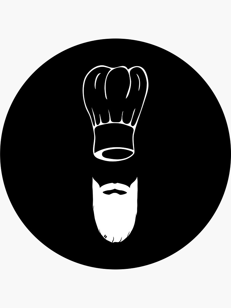 "Beard, Keep Calm, chef" Sticker by BChinBeards | Redbubble