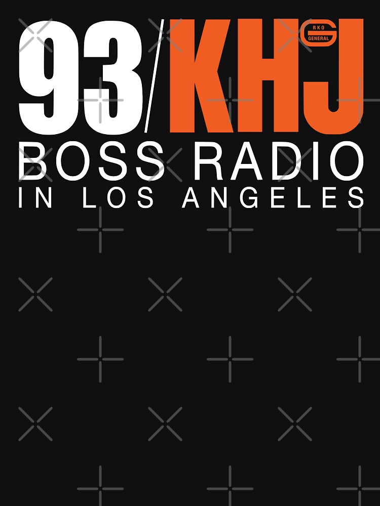 "93 KHJ Boss Radio" T-shirt for Sale by TeeArcade84 | Redbubble | los ...