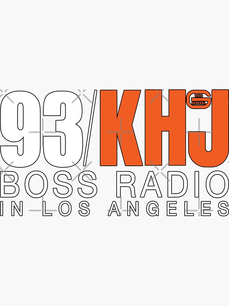 "93 KHJ Boss Radio" Sticker for Sale by TeeArcade84 | Redbubble