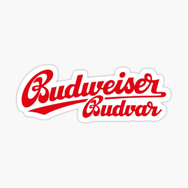"Simple Budweiser Design" Sticker by caserfime | Redbubble