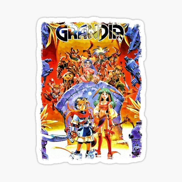 "Grandia" Sticker by LeslieRi471353 | Redbubble
