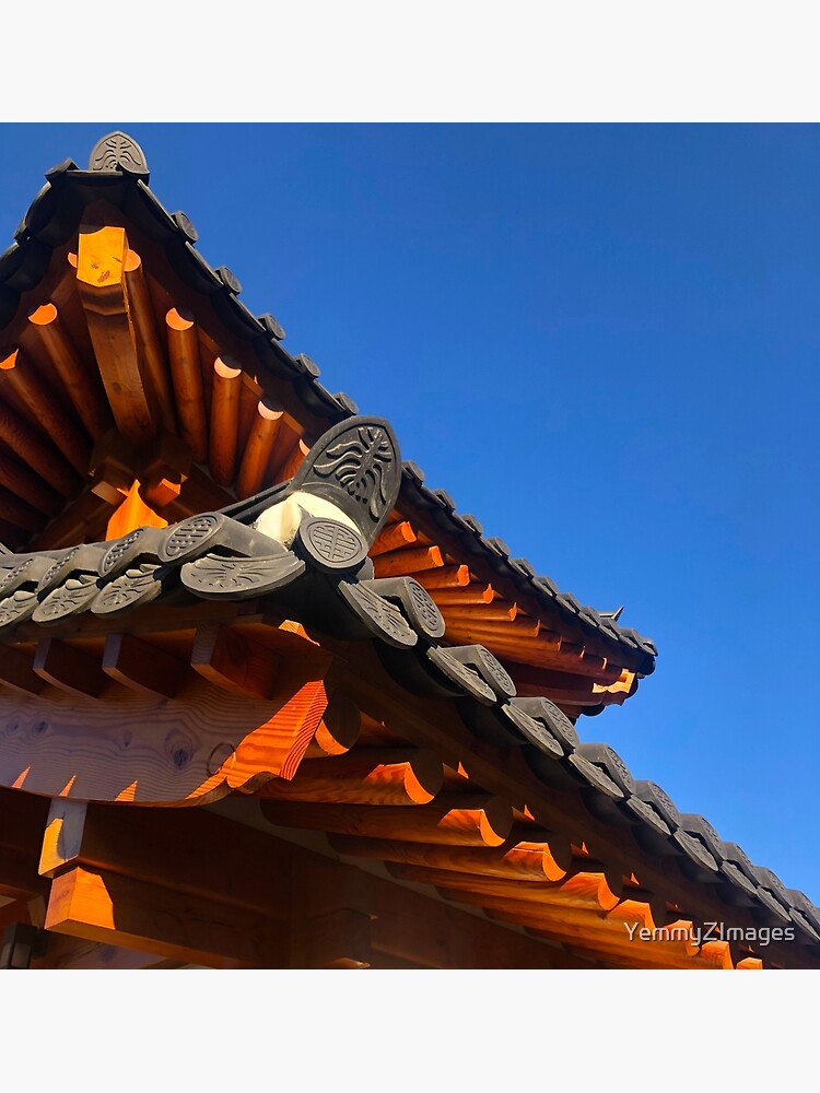 "Korean Hanok Roof Details" Poster by YemmyZImages | Redbubble