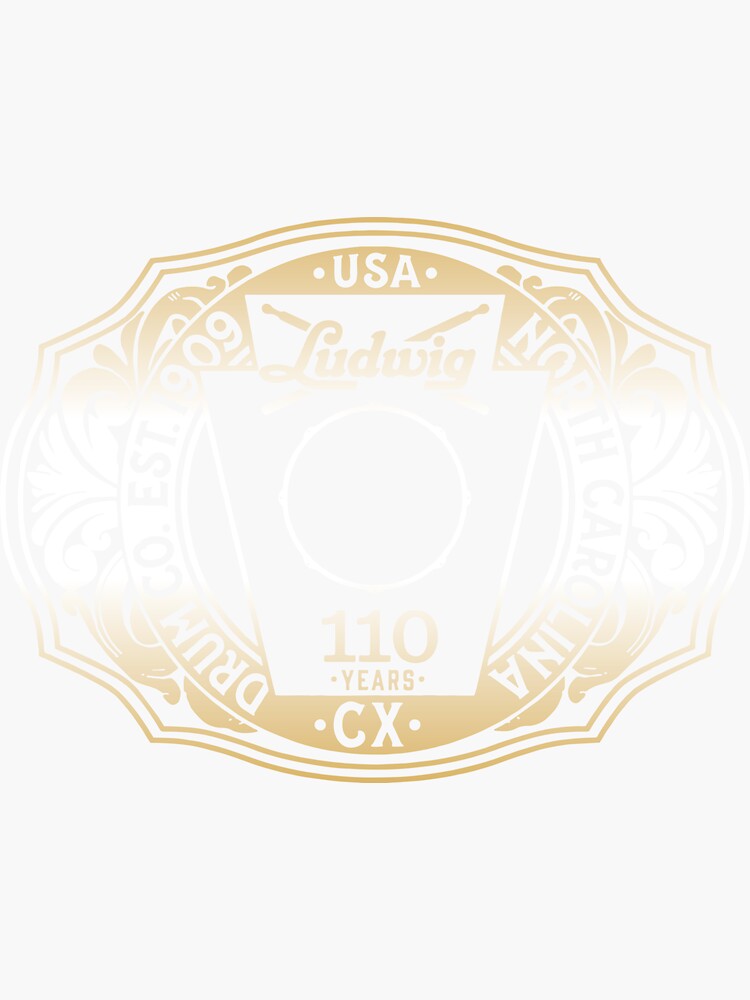 "PERCUSSION LUDWIG" Sticker by lartan | Redbubble