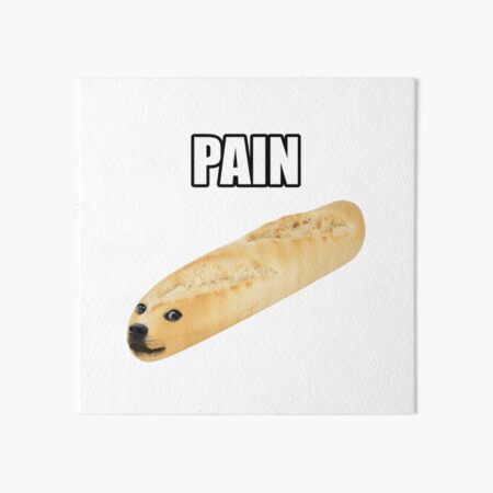 "Doge Pain Meme" Art Board Print by fomodesigns | Redbubble