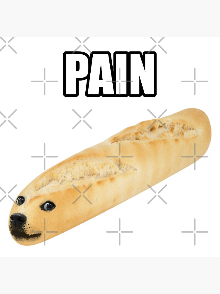 "Doge Pain Meme" Canvas Print for Sale by fomodesigns | Redbubble