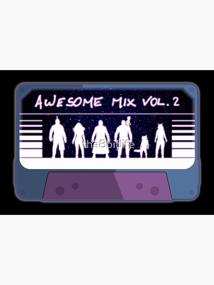 "Awesome Mix Vol. 2" Art Board Print for Sale by the8bitlife | Redbubble