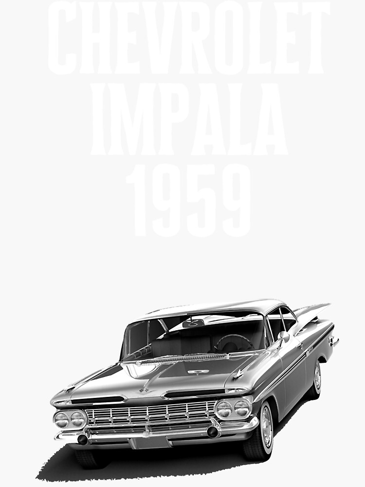 "Chevrolet impala" Sticker for Sale by ThomasMcelrath | Redbubble