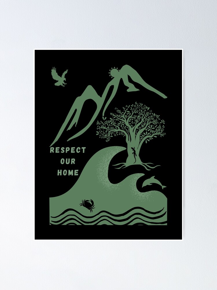 "Respect Our Home" Poster for Sale by ZulluZoe | Redbubble