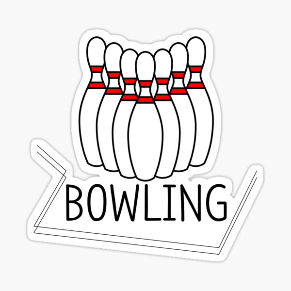 "bowling" Sticker by crazyhome | Redbubble