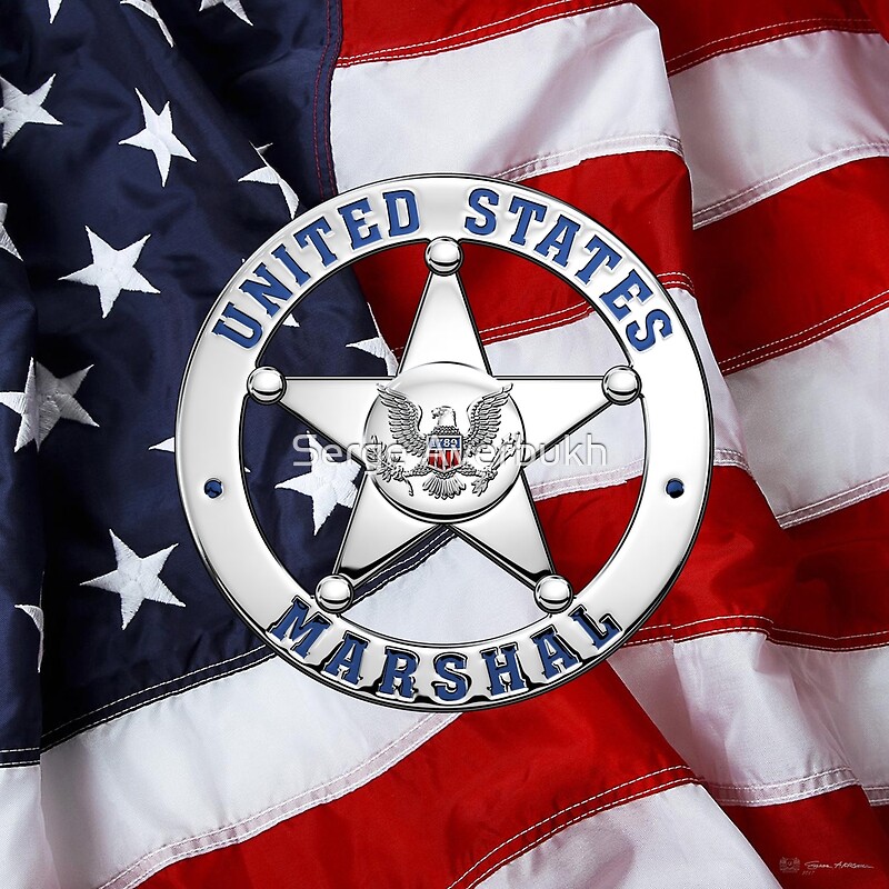"U.S. Marshals Service - USMS Badge over American Flag" by Serge ...