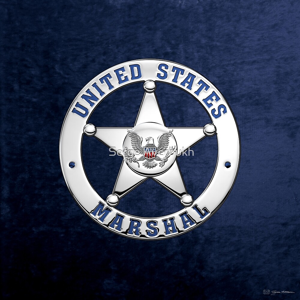 "U.S. Marshals Service - USMS Badge over Blue Velvet" by Serge Averbukh ...