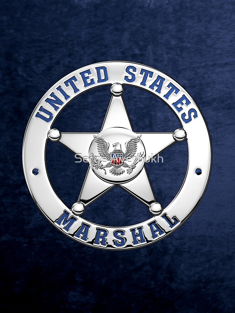 "U.S. Marshals Service - USMS Badge over Blue Velvet" Scarf for Sale by ...