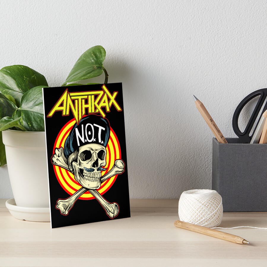 "Anthrax skull Original Logo " Art Board Print by danilugoo | Redbubble