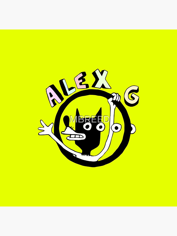 "(Sandy) Alex G Logo" Pin for Sale by MBREED | Redbubble