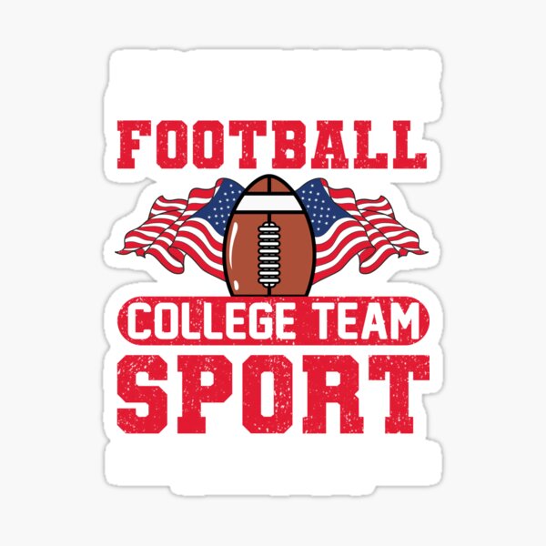 "American football college team sport division" Sticker by Daniellake ...