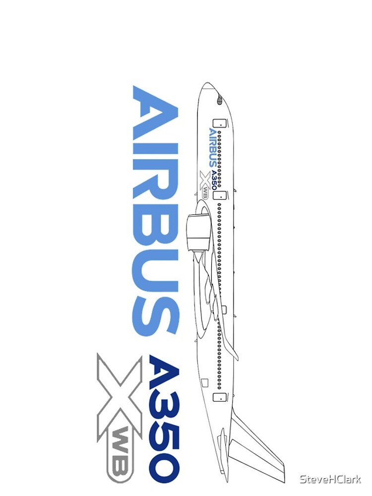 "Airbus A350 Line Drawing" iPhone Case for Sale by SteveHClark | Redbubble