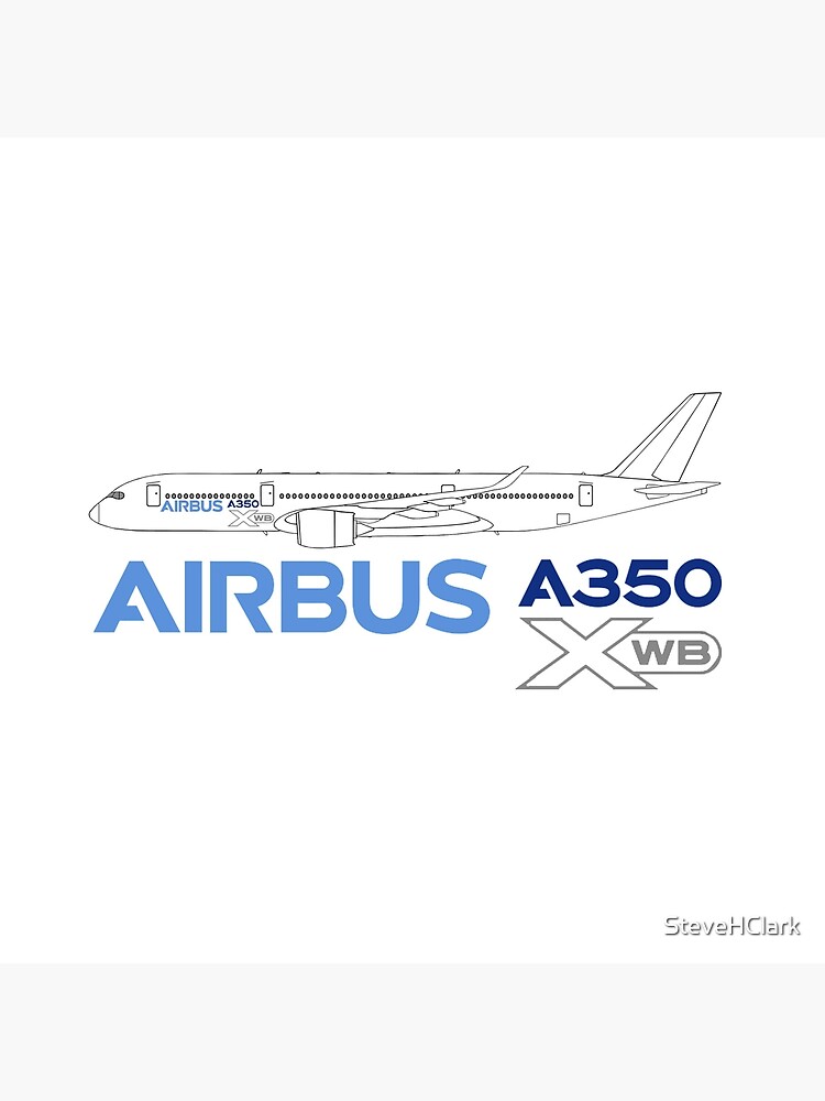 "Airbus A350 Line Drawing" Tote Bag for Sale by SteveHClark | Redbubble