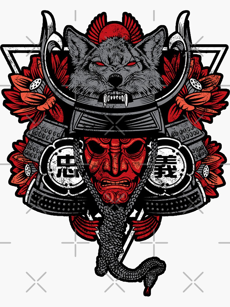 "Samuri Japan" Sticker for Sale by Vaccine1900 | Redbubble