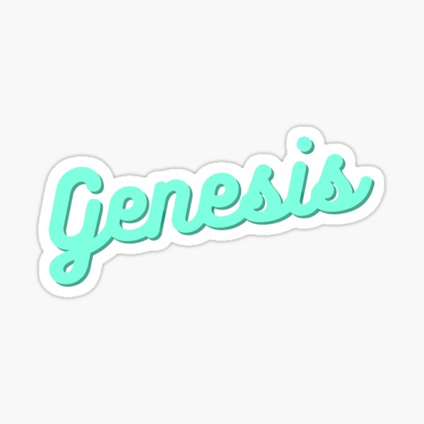 "genesis" Sticker for Sale by reformist- | Redbubble