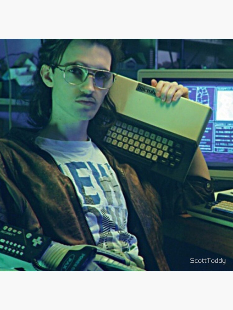 "Retro Hackerman" Sticker by ScottToddy | Redbubble