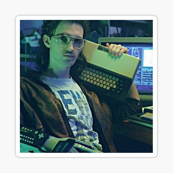 "Retro Hackerman" Sticker by ScottToddy | Redbubble