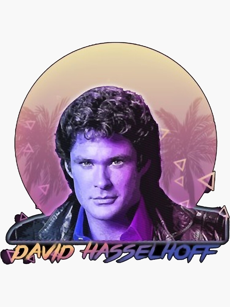 "Mens Best David Hasselhoff Gifts For Movie Fans" Sticker by ...