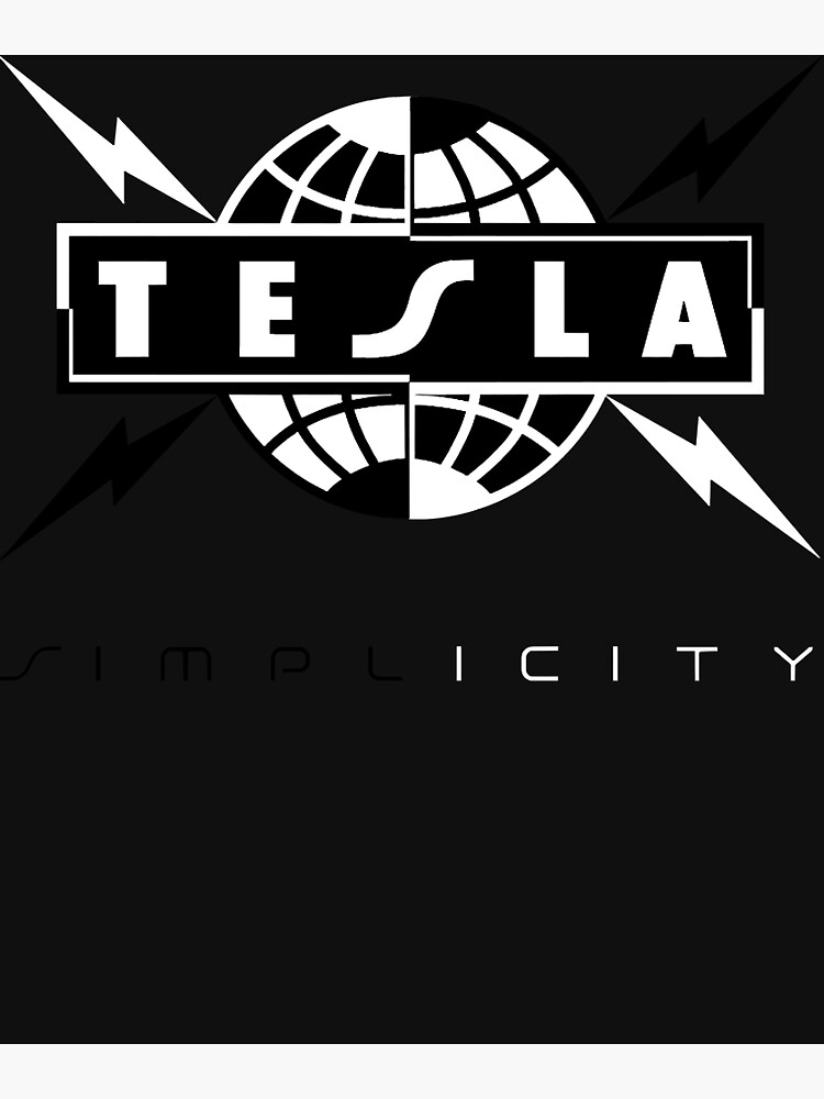 "Tesla band logo" Poster by SiamPewsawang | Redbubble