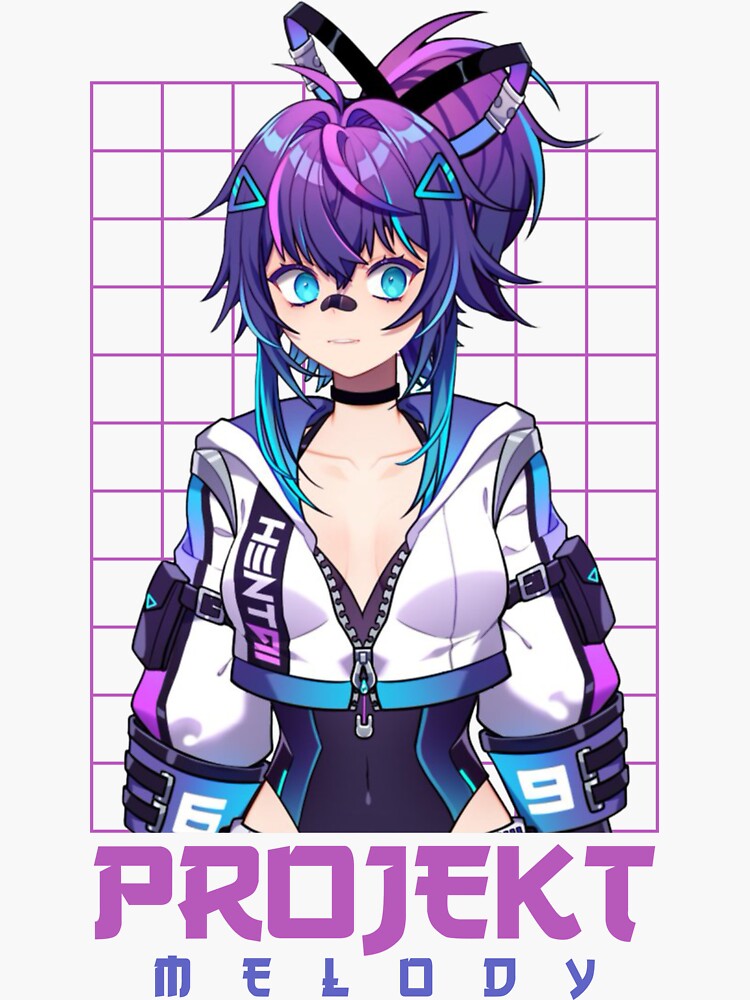 " BEST ANIMERCH VSHOJO - PROJEKT MELODY" Sticker by hiransrefa | Redbubble